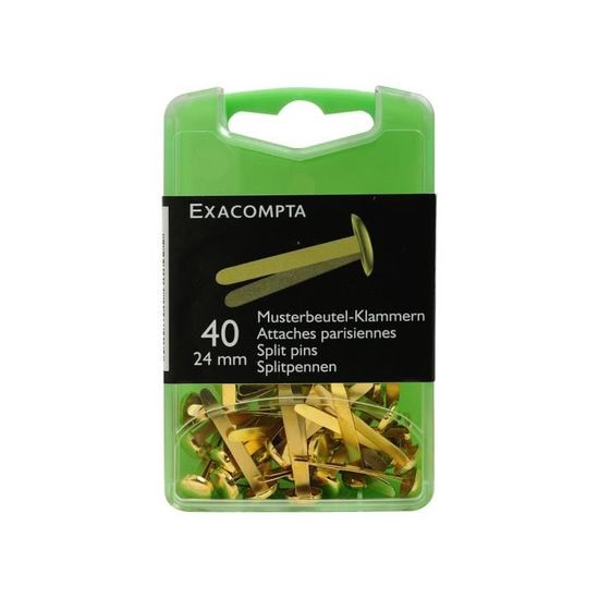 Exacompta - Boîte de 40 attaches parisiennes 24mm Dorees - Cdiscount ...
