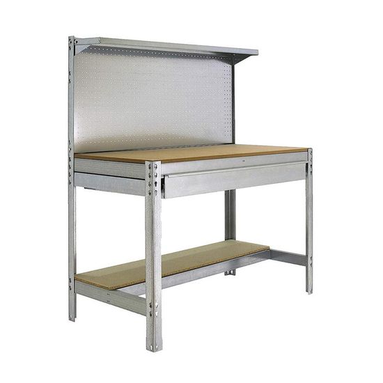 Etabli - SIMON RACK - SIMONWORK BT3 BOX 1200 GALVA/BOIS - 3 étagères - Charge 600 kg - Montage ...