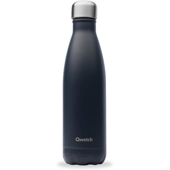 Qwetch - Bouteille Isotherme Matt Gris Carbone 500ml - Gourde Nomade ...