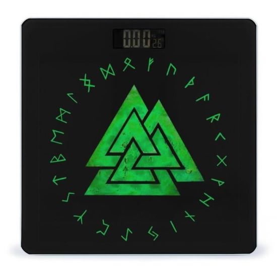 Balance À Piles Antidérapante Imprimée Viking Runes, Pèse-Personne ...