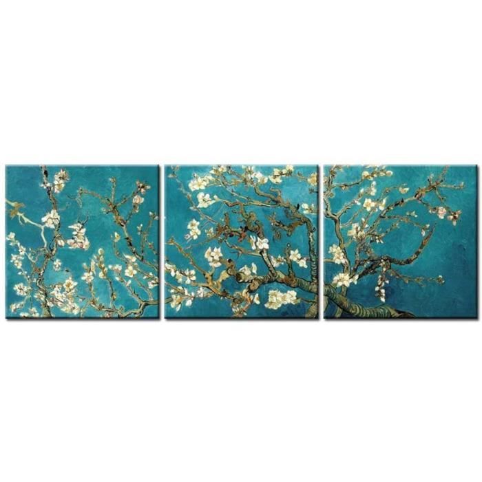 POSTER Peinture sur toile Format triptyque Reproduction du tableau ...