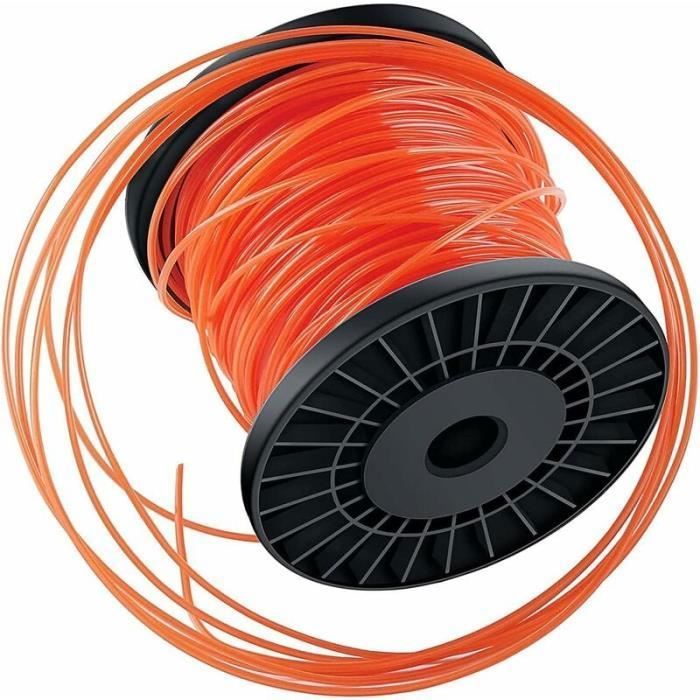 2.4 mm x 100 m Nylon Fil de Coupe Forme D'étoile Débroussailleuse ...