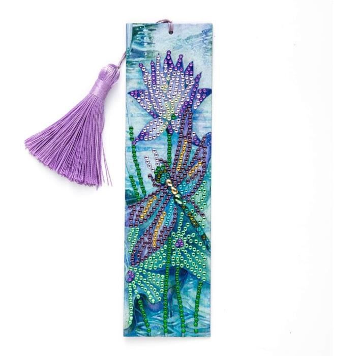 Domybest Marque-Page De Peinture Au Diamant Bricolage Diamond Painting Marque Page En Cuir ...