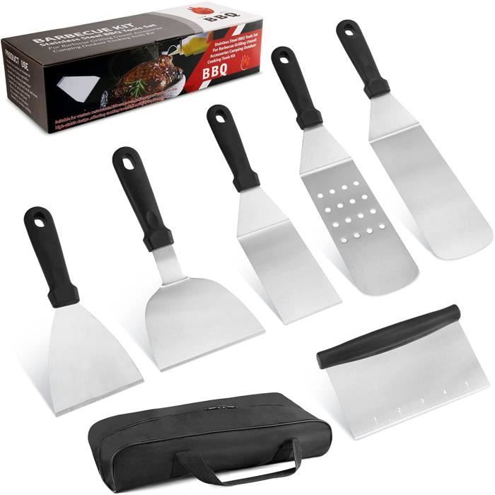 Spatule pour Barbecue, 6 Pcs Accessoire Barbecue Acier Inoxydable ...