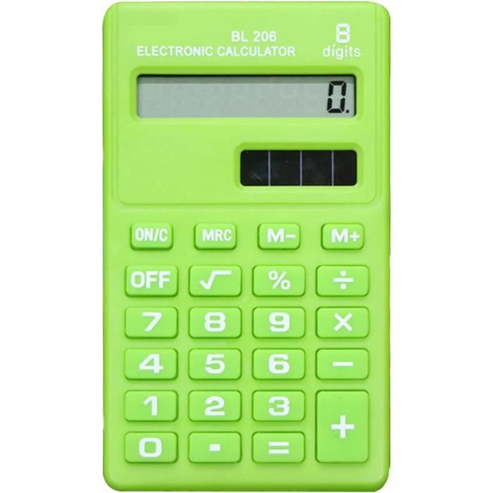 Mini Calculatrice Portable À 8 Chiffres - En Abs - Pour Enfants Et ...