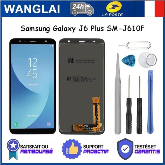 Complet Ecran vitre tactile lcd - Noir Pour Samsung Galaxy J6 Plus 2018 ...