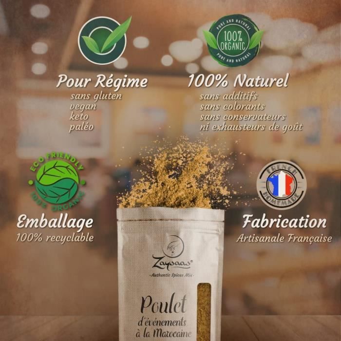 Mélange d’Épices Poulet à la Marocaine | Fait Maison | Poudre Épices et ...