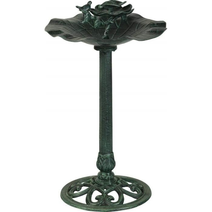 Bassin à Oiseaux sur Pied en Fonte Tulipe - Cdiscount Jardin