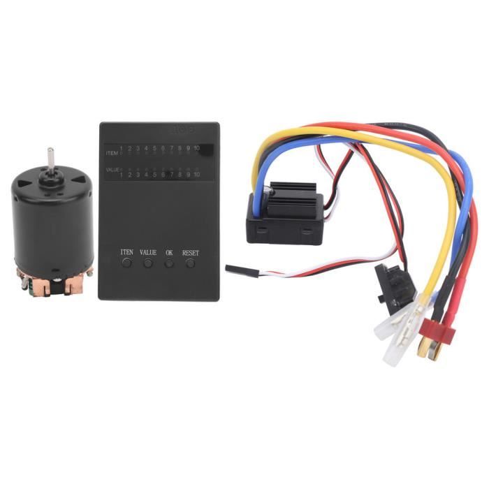 Tbest Carte de programme 80A ESC HOBBYFANS Brushed 80A ESC + Program ...