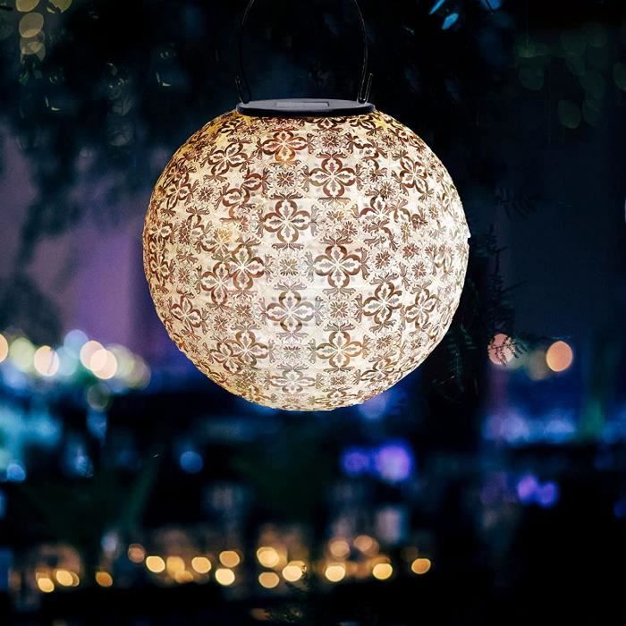 Lampion Solaire Led Pour Fête De Jardin, Lanterne Solaire En Plein Air ...