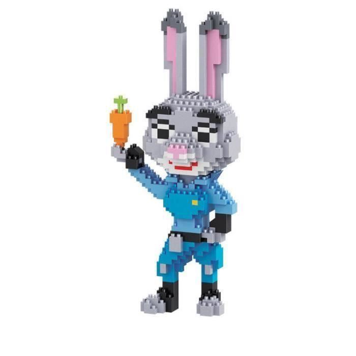 Figurines grande taille diy Zootopia modèles nanobloc micro diamant ...