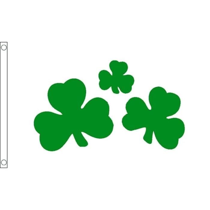Drapeau Trèfle irlandais Shamrock 150x90cm - de l'Irlande Haute qualité ...