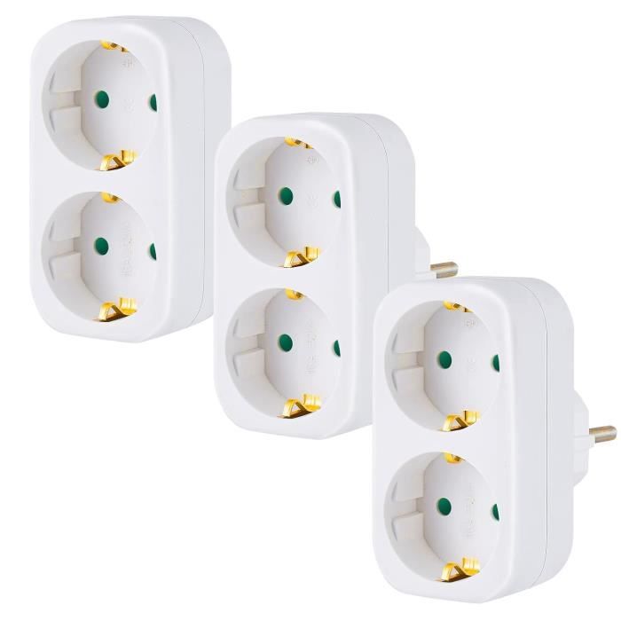 Cube Multiprise Avec Usb, Adaptateur De Prise 3 Prises (4000 W-16 A), 4 ...