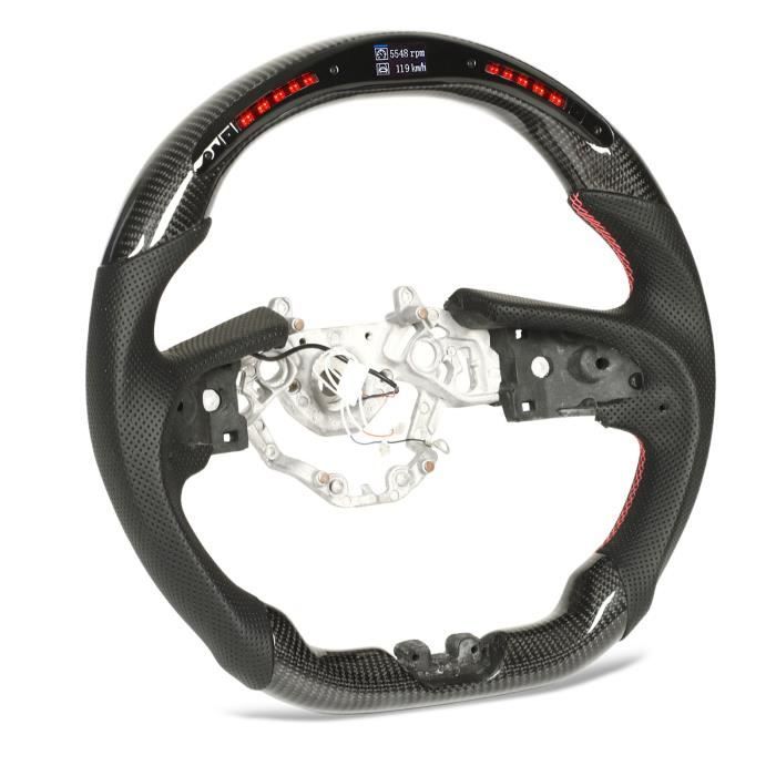 Dilwe Volant en fibre de carbone Dilwe Volant à LED Volant Racing ...
