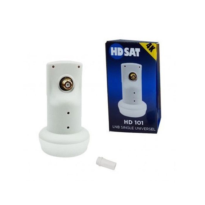 HDSAT HD101 LNB Single Tête Parabole Universelle Full HD 4K Gain 65dB ...