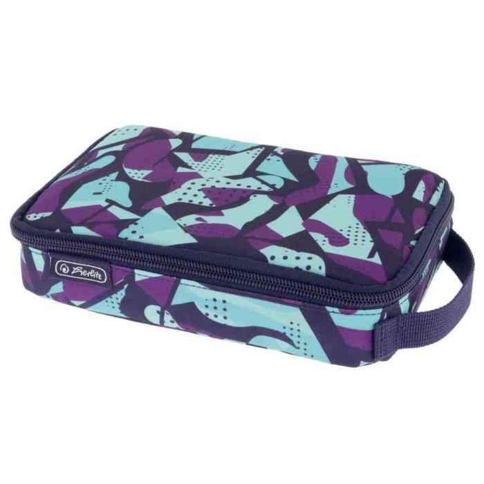 Trousse - HERLITZ - 2Go Camo Purple - Polyester - Zippée - Mixte Violet ...