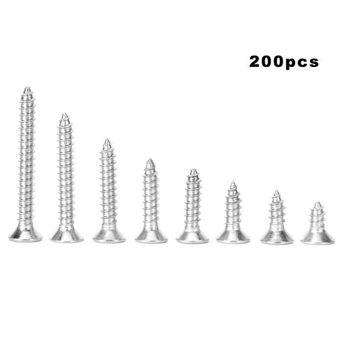 Vis autotaraudeuse, vis pratique, dureté élevée précise en acier inoxydable fiable et solide ...