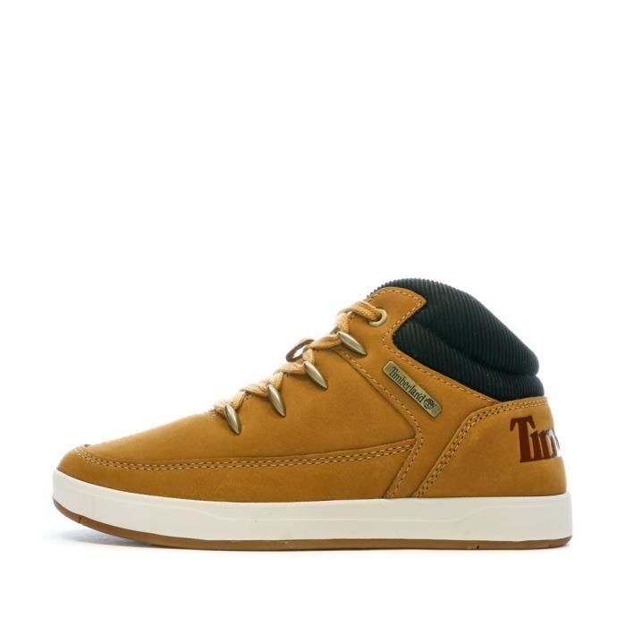 Baskets Camel Garçon Timberland Davis Square Brown - Cdiscount Chaussures