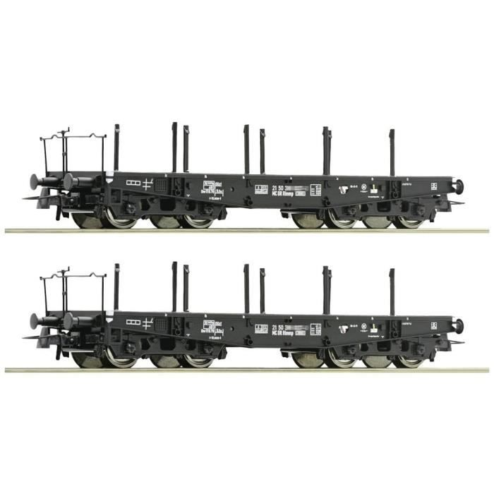 Train miniature - ROCO - Roco 6600031 - 2 wagons de transport de ...