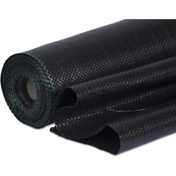 Windhager 05639 Toile de Paillage Tissé Noir 2 x 10 m 100 g-m²66 ...