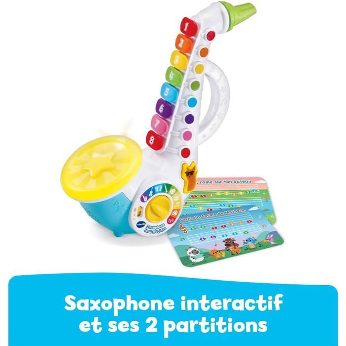 Saxophone Lumi Magique, Instrument Musique Enfant, Saxophone Interactif ...
