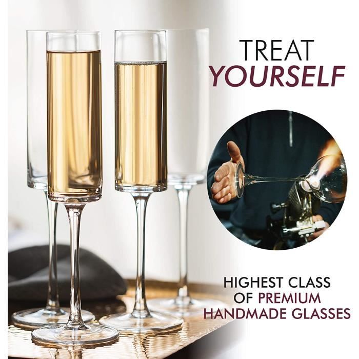 Edge champagne flutes store