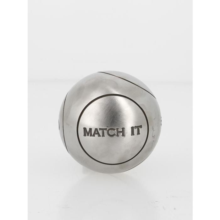 Boules de pétanque Match it inox 76mm strie1 - Obut - Cdiscount Sport