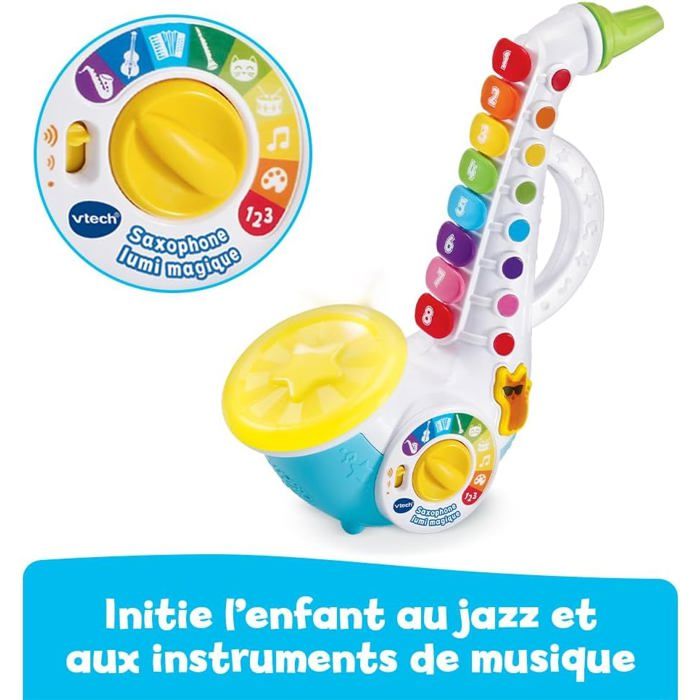 Saxophone Lumi Magique, Instrument Musique Enfant, Saxophone Interactif ...