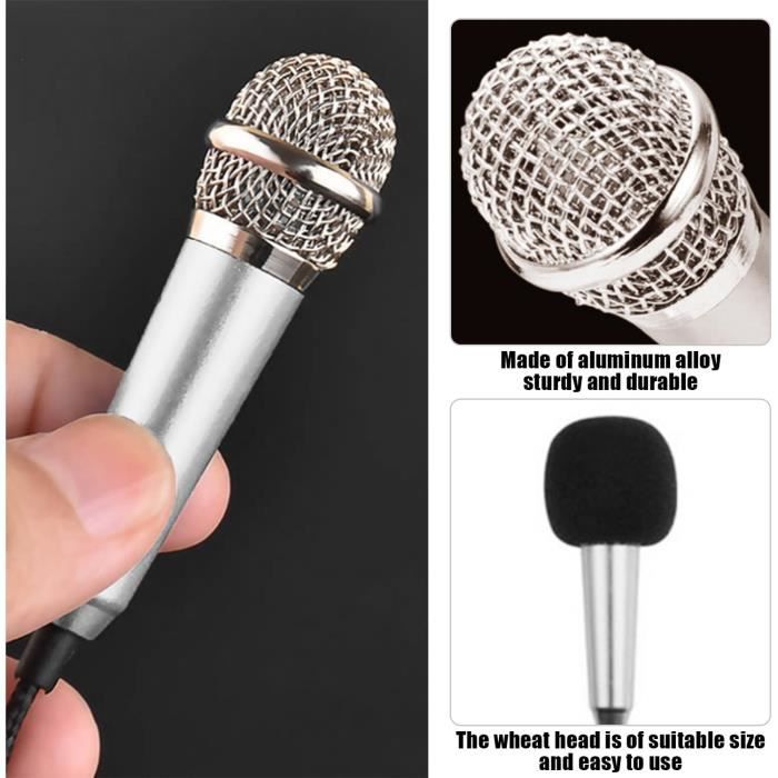 Lot De 2 Mini Microphones, Petit Microphone De Karaoké, Mini Microphone ...