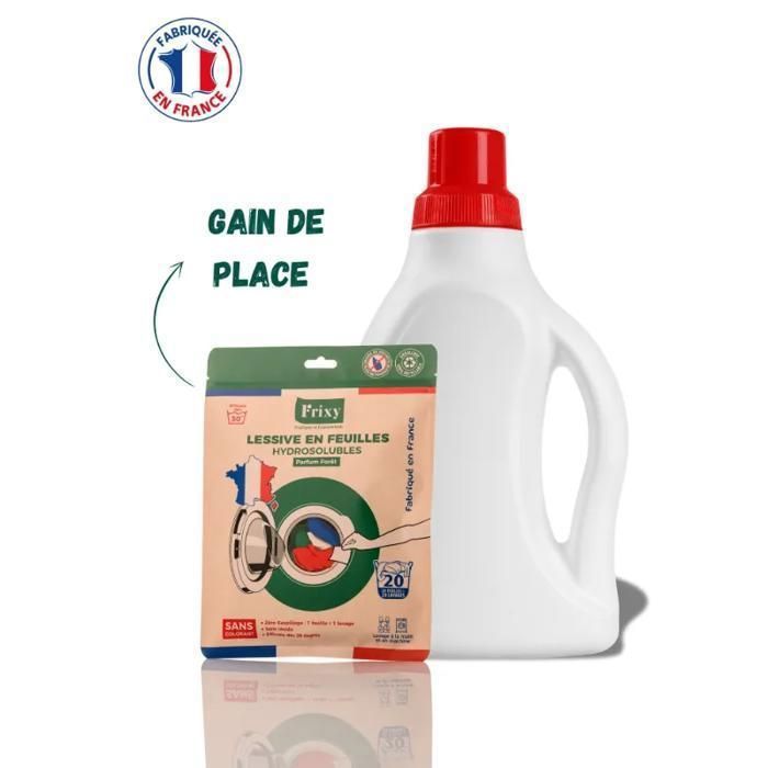 Frixy - Pack 5 sachets (100 lavages) - Feuilles de Lessive ...