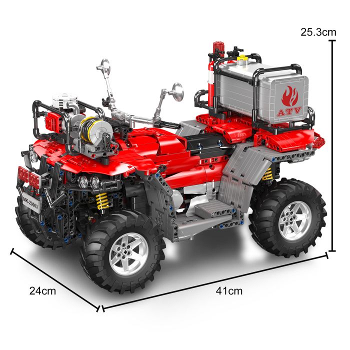 Mould King 23003 Jouets techniques de voiture Le véhicule pompier RC ...