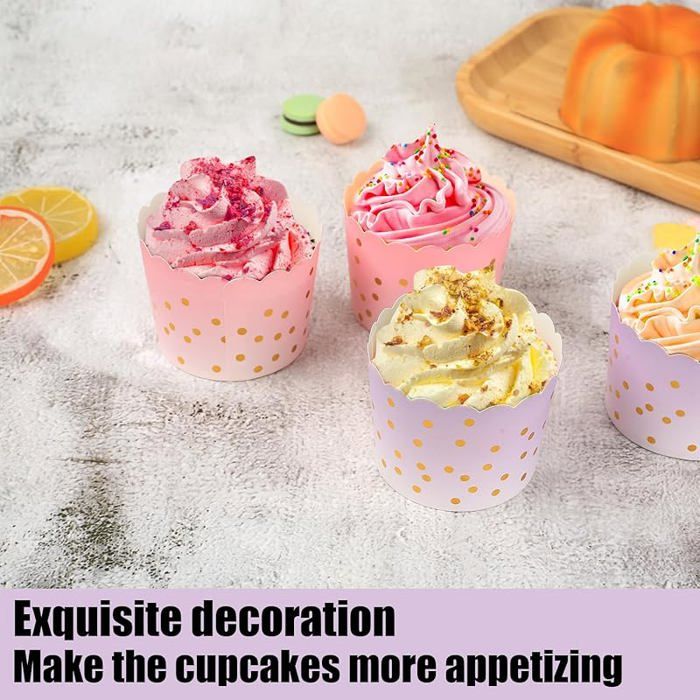 100 Pièces Caissette Muffins Papier,Caissettes Cupcake,Caissettes à ...