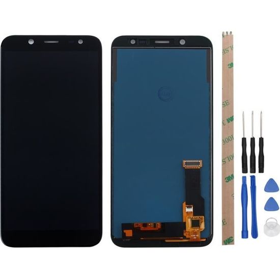 Écran LCD + Écran tactile complet pour Samsung Galaxy J6 J600 2018 noir ...
