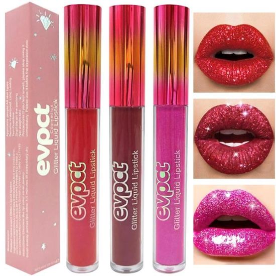 Rouge à Lèvres - Noname - 3 Pièces Lot Pailleté - Longue Tenue ...
