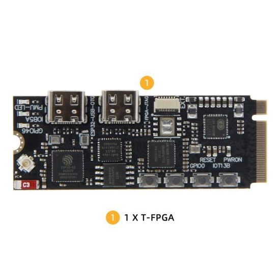 T-fpga - T-FPGA ESP32-S3 Carte de développement ESP32-S3 T-FPGA M.2 Slot FPGA GW1NSR-LV4CQN48PC6 ...