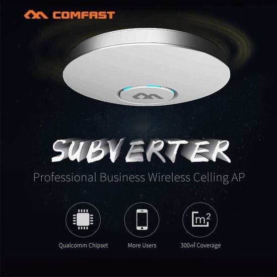 CF-E320N V2 Comfast mur de plafond 16 Mo Flash 300 Mbps Routeur avec ...