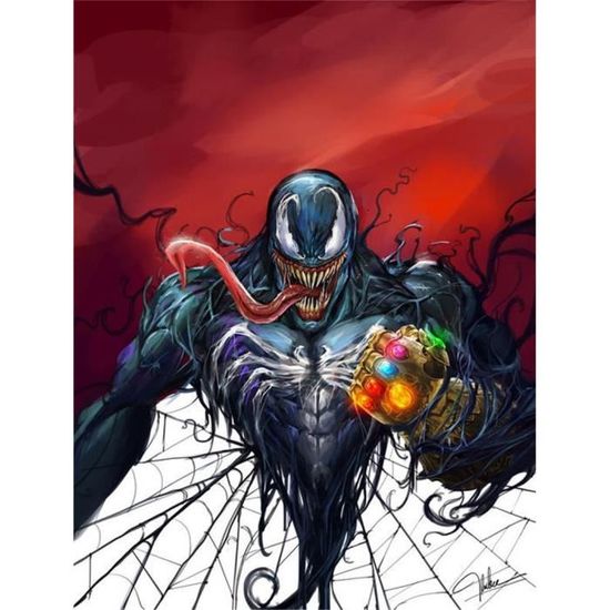 FBVL-934 Diy 5D Diamond Painting, Venom Superhero Movie Diamond ...