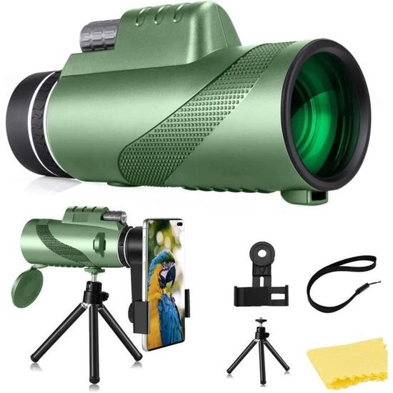 Télescope Monoculaire 80X100 Hd Monoculaire Avec Trépied Et Adaptateur ...