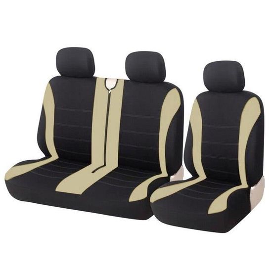 COUVRE SIEGE,BEIGE--Housses de siège pour Van, 2 + 1 places, très ...