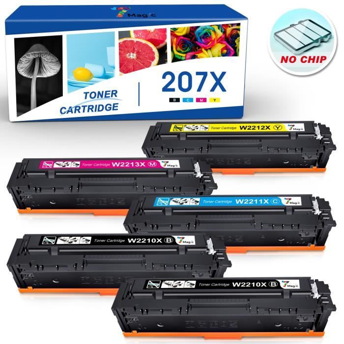 7MAGIC 207X 207A 5 Cartouches de Toner Compatible pour HP 207A HP 207X ...