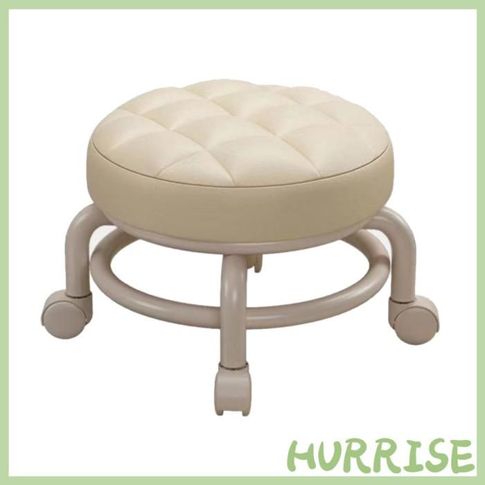 Tabouret Roulant Bas, Roues Robustes, Tabouret Rond Confortable pour ...