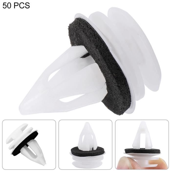 Akozon Clips de garniture de panneau de porte 50Pcs Clips Retenue ...