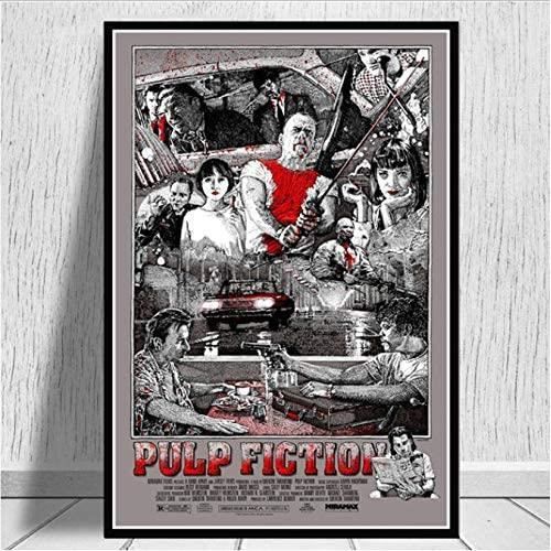 Pulp Fiction Fight Club Vintage Classic Movie Poster and Prints Art ...