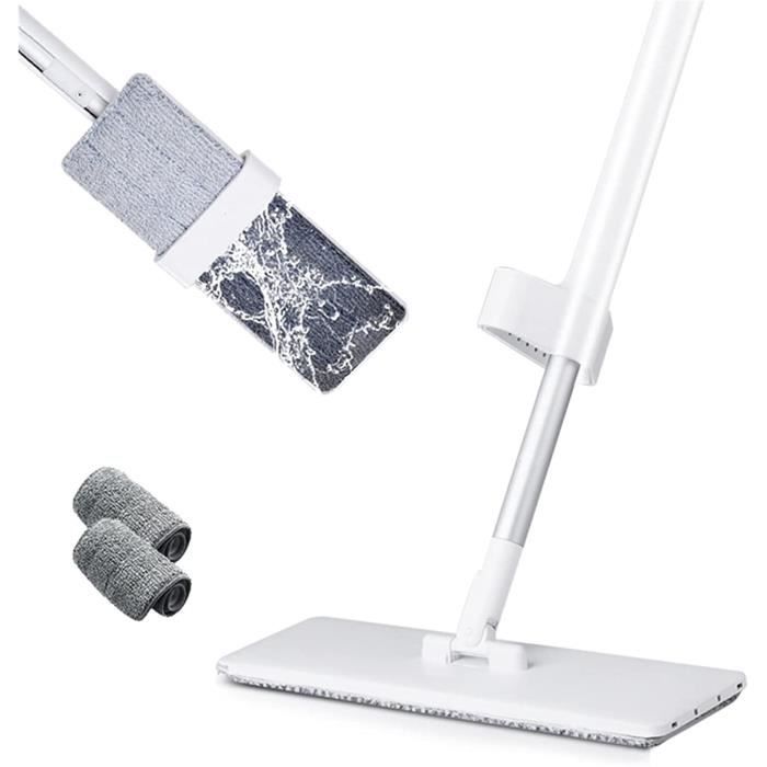 Balai Serpillière Auto Essorage Mop Retourner Plat Mop 360 Spin Humide ...