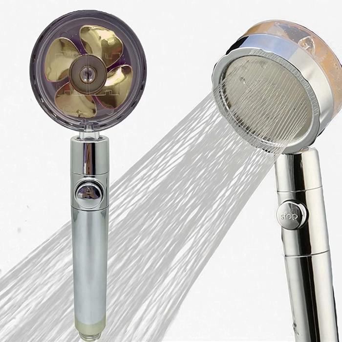 Pommeau De Douche À Main Entraîné Par Hélice Haute Pression Pomme De
