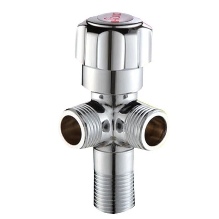 Set accessoires,Vanne d'angle à double sortie en laiton,G1-2*1-2 Vanne à trois voies,une à deux ...