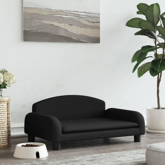 The Living Store - Lit pour chien noir 70x45x30 cm tissu - Paniers pour ...