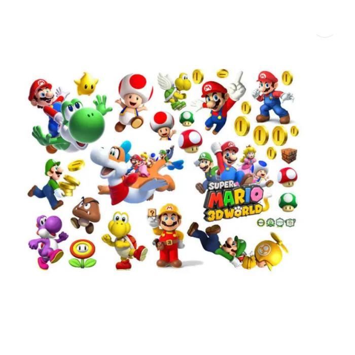Stickers mural MARIO world - Cdiscount Maison