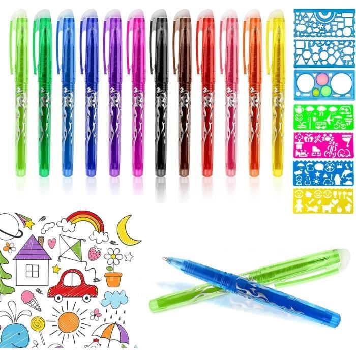 Stylos Effaçables - Frixion - 12 couleurs - Encre gel - Enfant ...