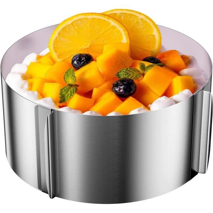 Cercle à gateau réglable Acier inoxydable612 pouces (8 cm de haut ...